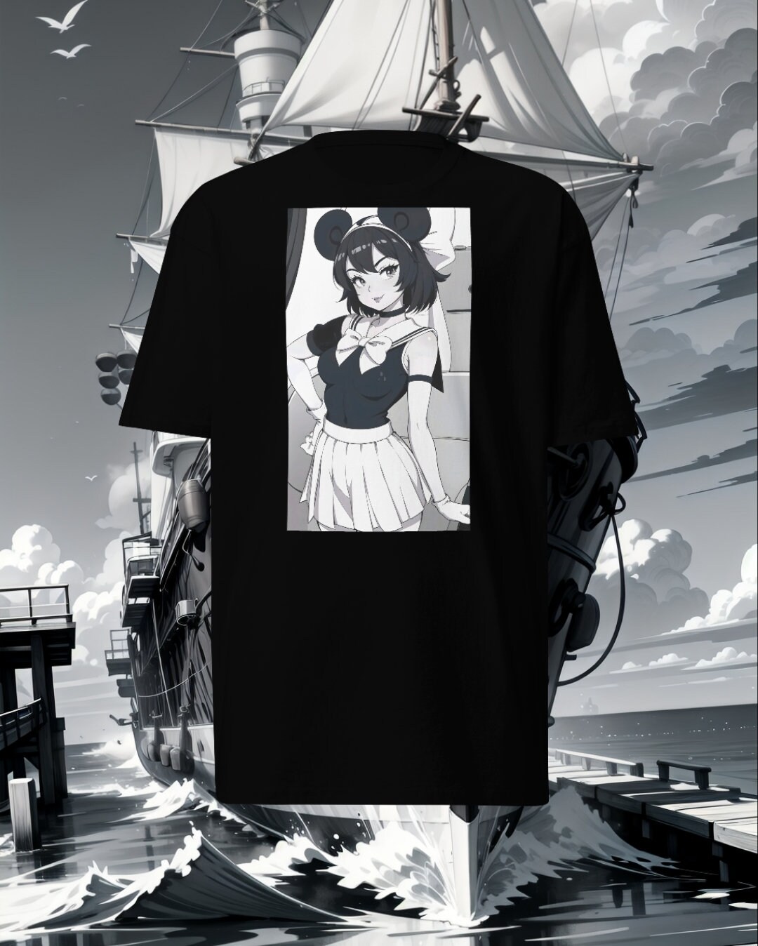 Steamboat Willie Waifu 1920s Full Front Design, Anime, Manga, Otaku ...