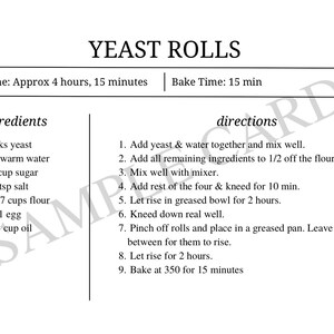 Recipe Card Corn Pone Granny's Kitchen | Family Recipe | Old Recipe ...