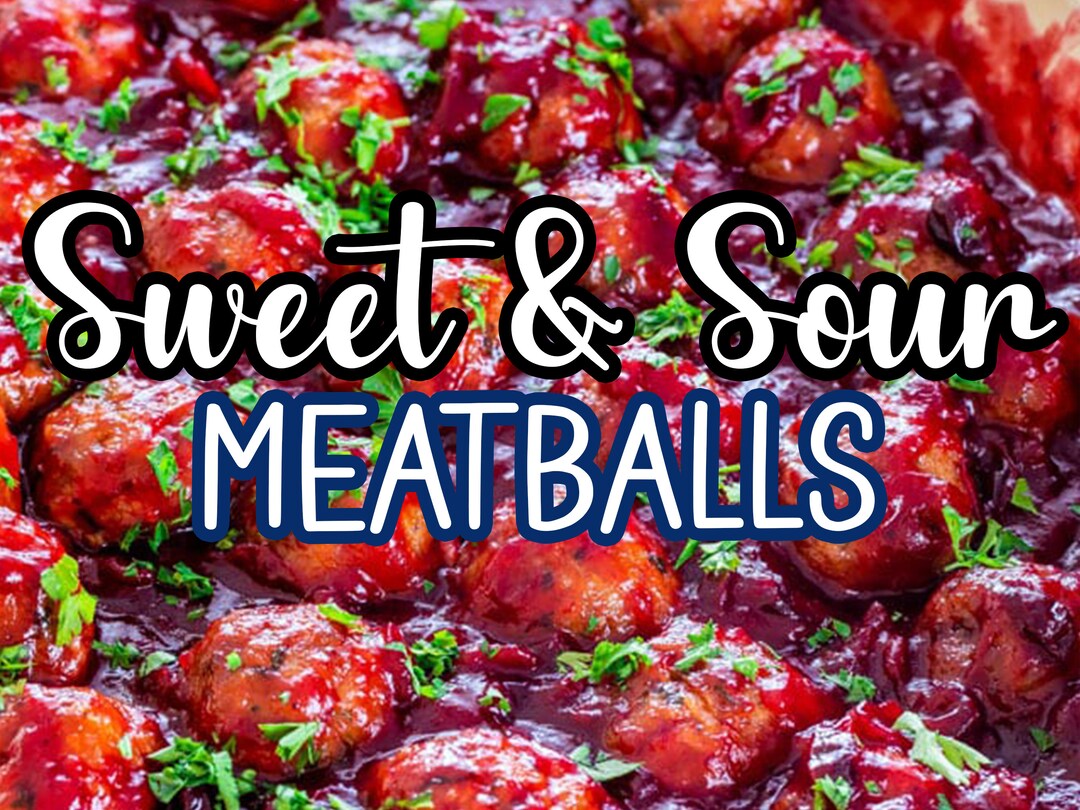 Recipe Card Sweet & Sour Meatballs Granny's Kitchen | Family Recipe ...