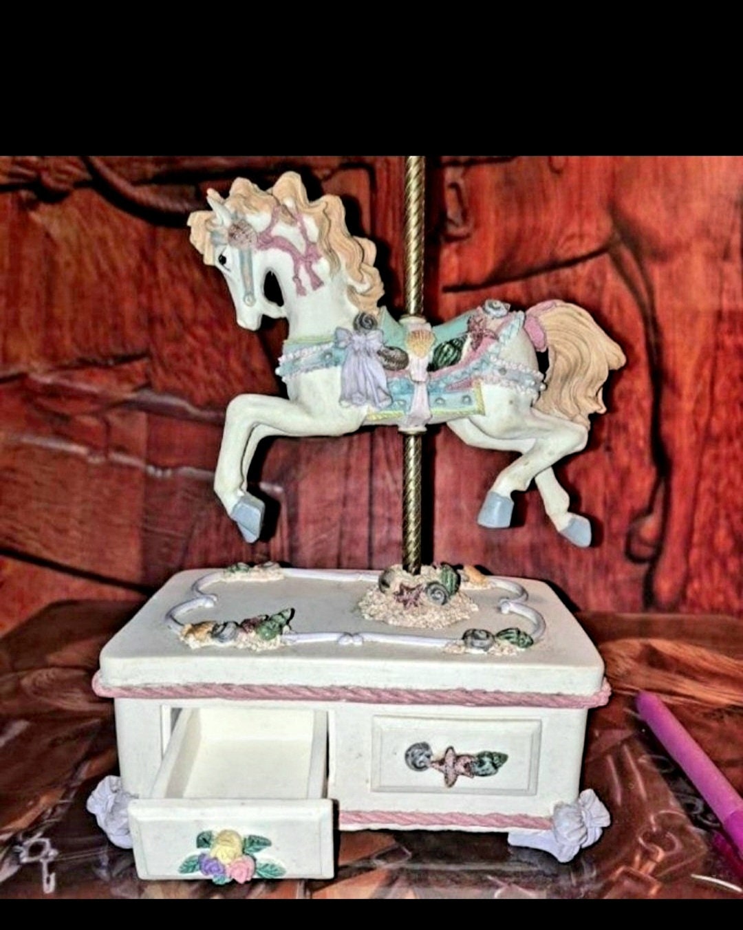 Musical Carousel Horse - Etsy