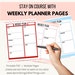 Printable Pages for Students Planner Checklist Pages for School, Home ...