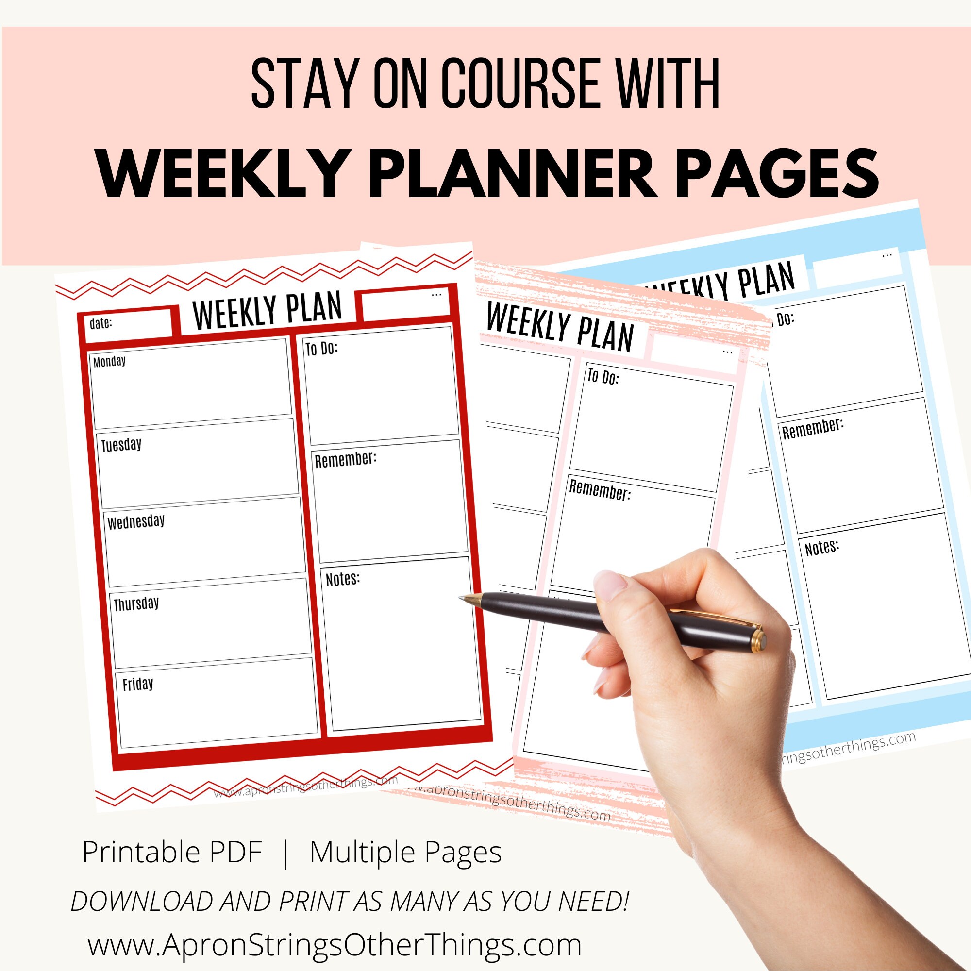Printable Pages for Students Planner Checklist Pages for School, Home ...