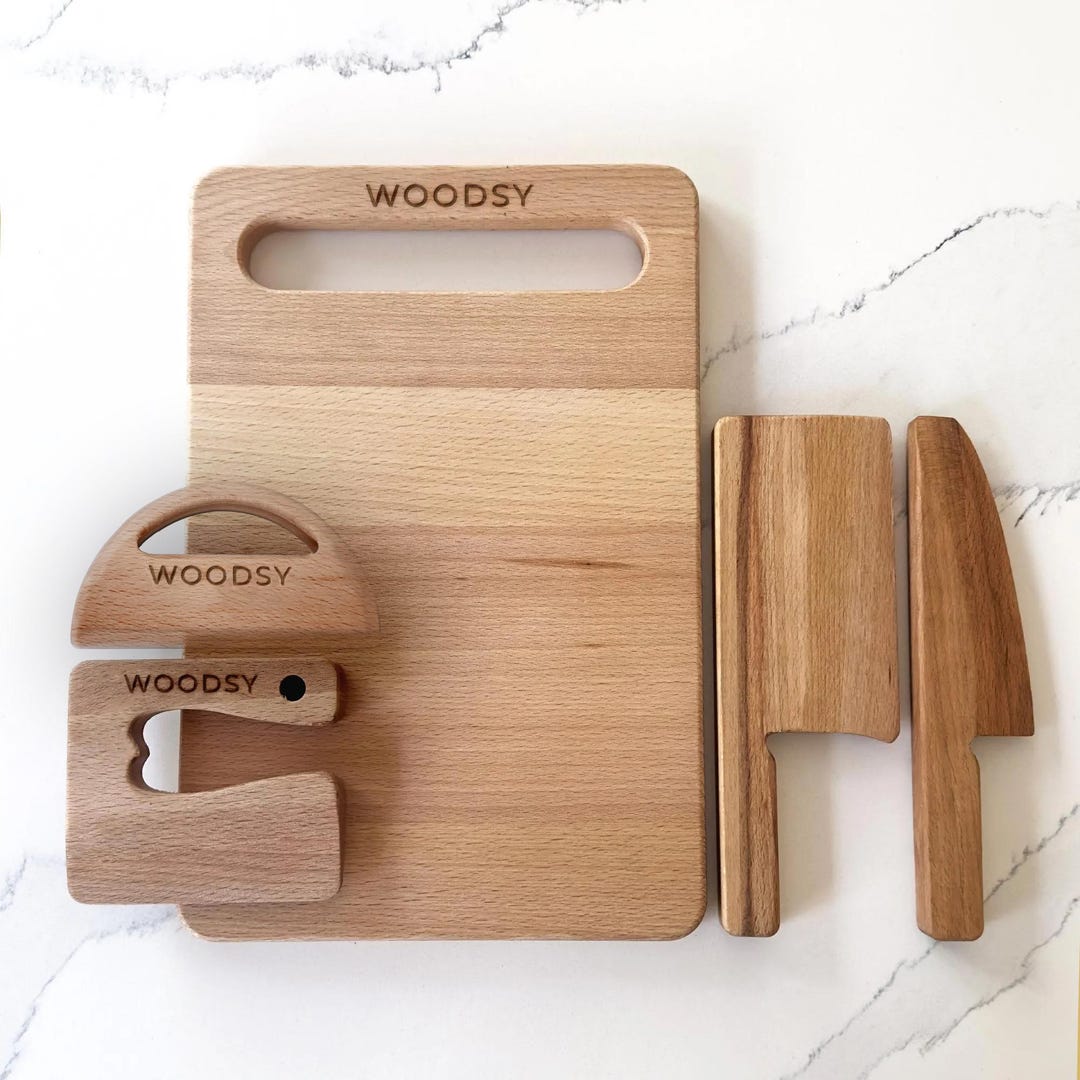 WOODSY Montessori Safe Wooden Play Set para crianças, Montessori ...