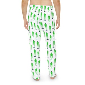 Little Green Men Alien Pajama Pants AOP - Etsy