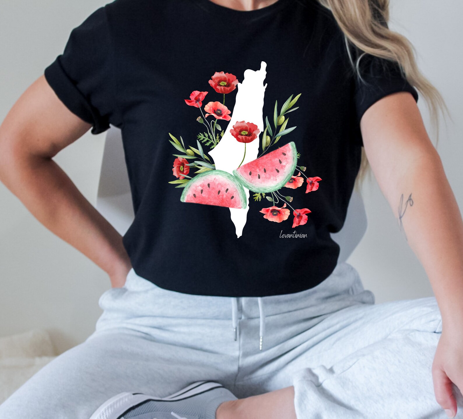 NEW Palestinian Symbols, Watermelon, Palestine Map, Indigenous Unisex ...