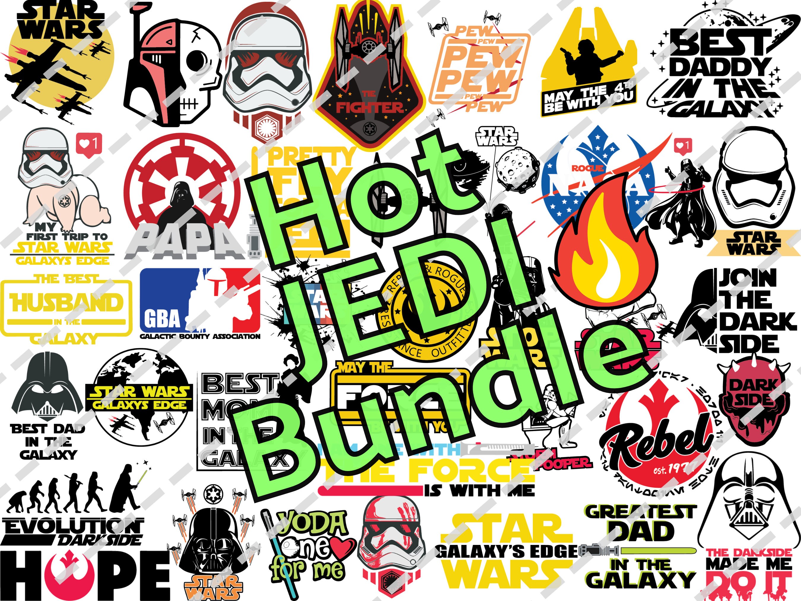 Star Wars Bundle SVG, PNG Instant Download Files - Etsy