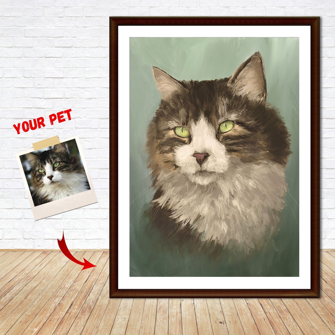 Custom Pet Prints Realistic Pet Portrait Personalized Pet - Etsy