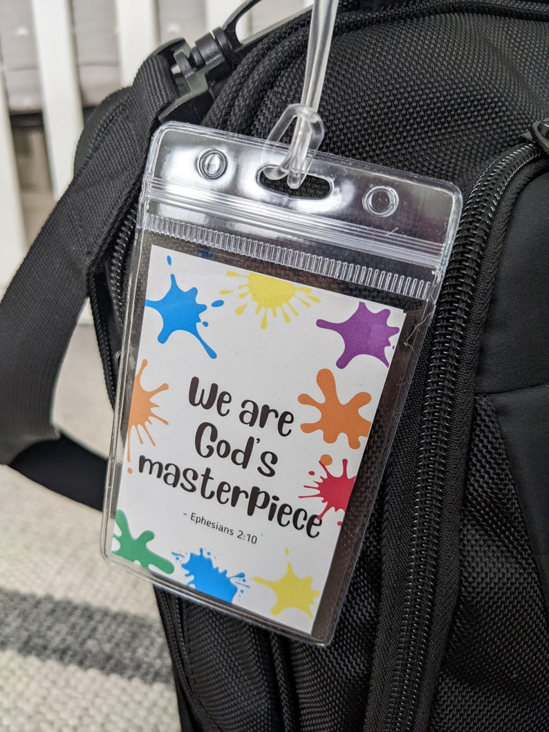 Scripture Based Backpack Tags - Digital Download - Etsy