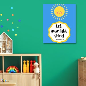 Classroom Posters - Bible Verses / Bright Design - Etsy