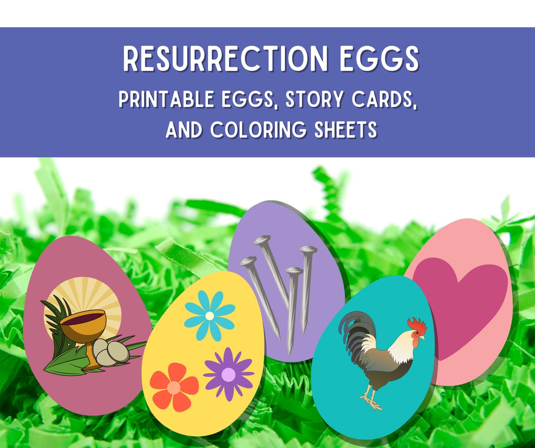 Easter Resurrection Eggs Activity Pack - Etsy