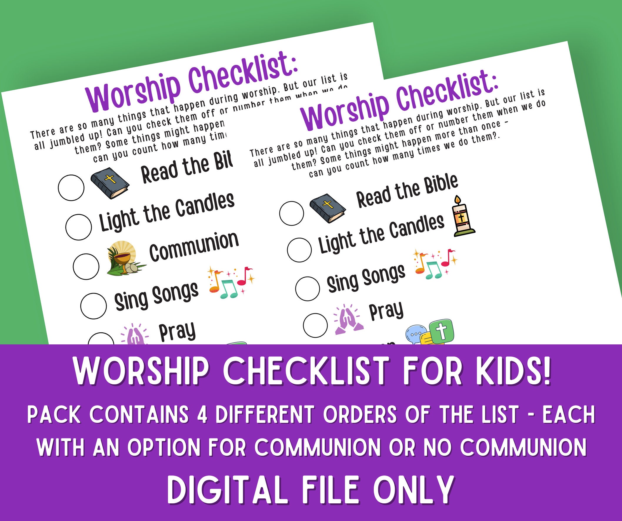 Worship Activity Bundle for Kids - Etsy
