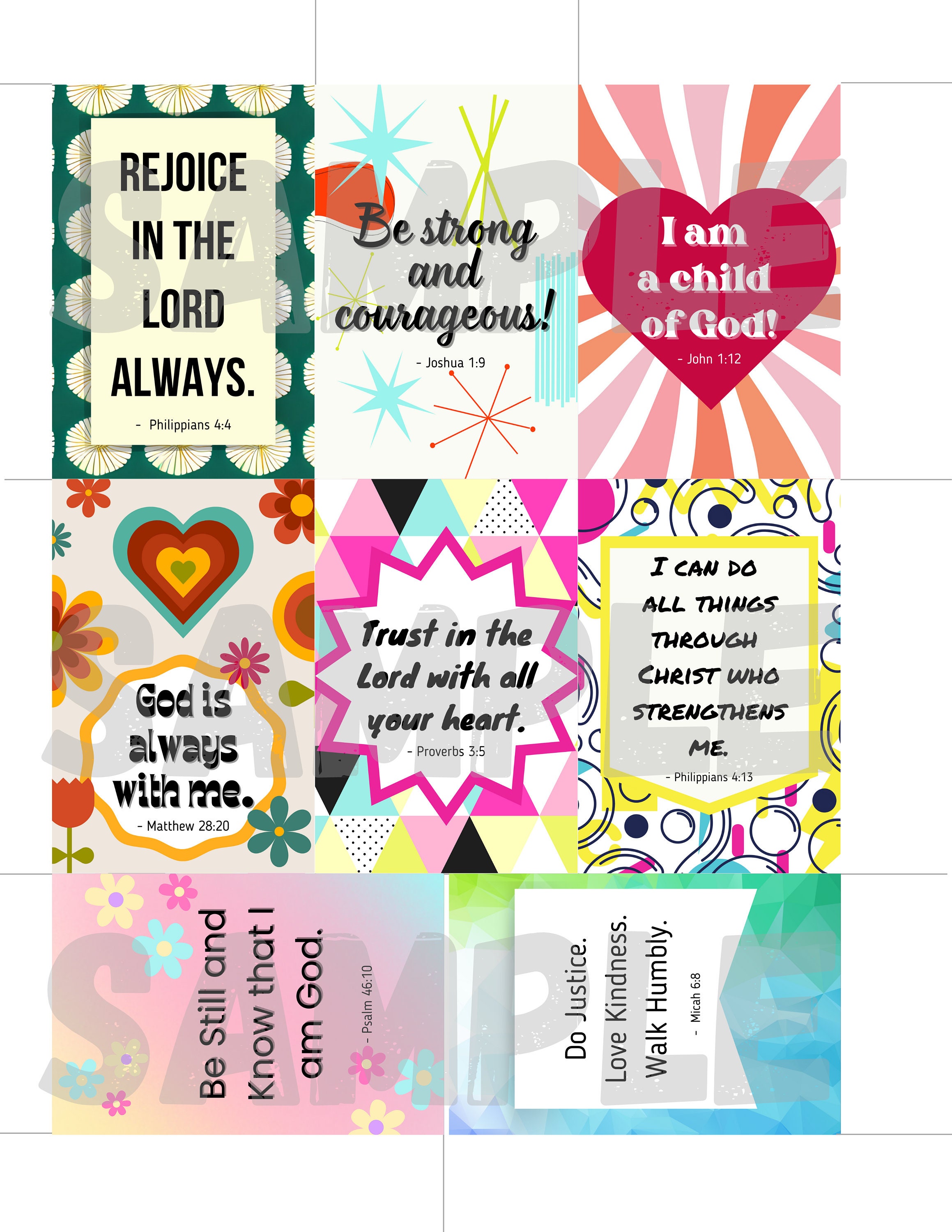 Classroom Posters - Bible Verses / Decades Design - Etsy