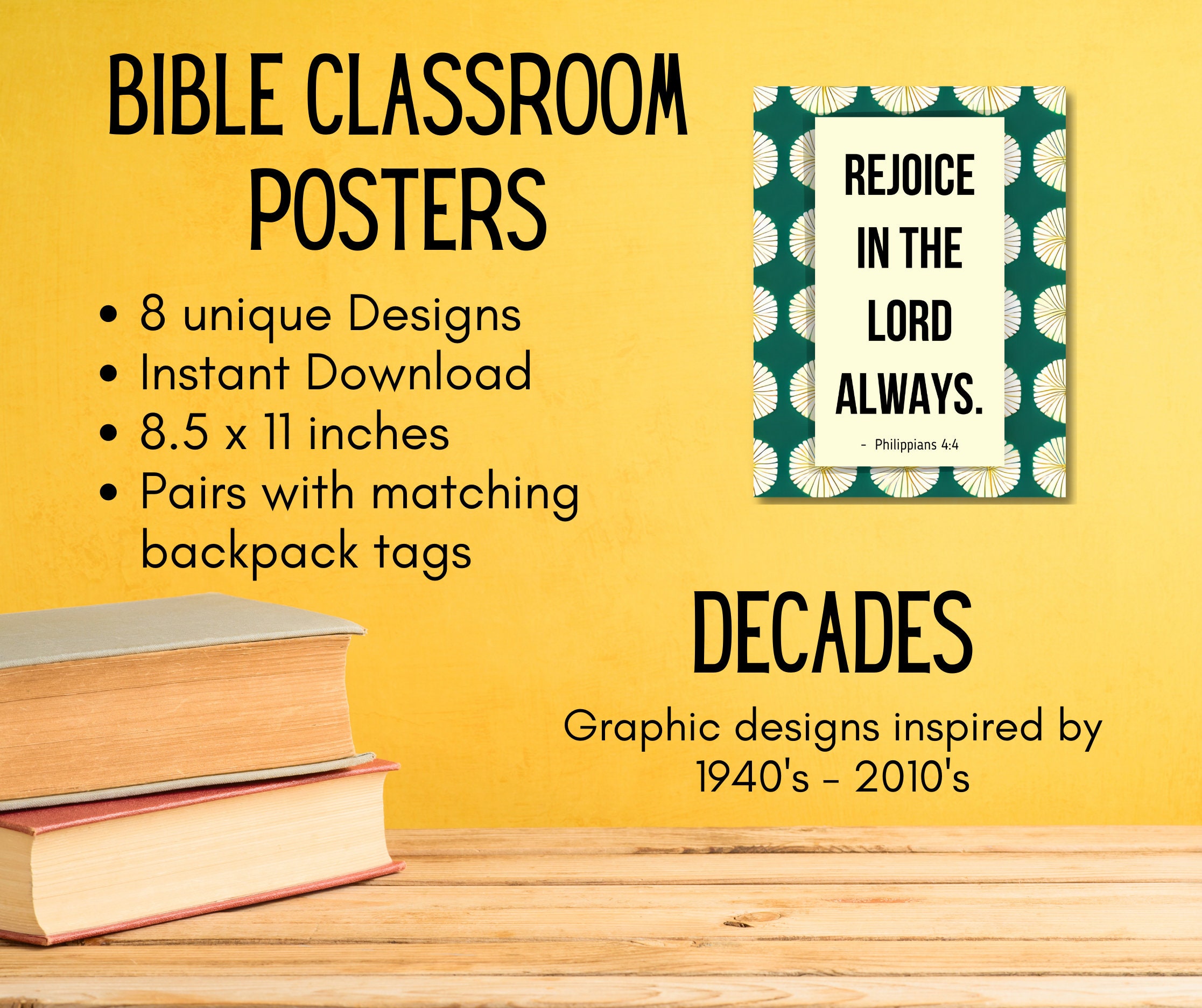 Classroom Posters - Bible Verses / Decades Design - Etsy