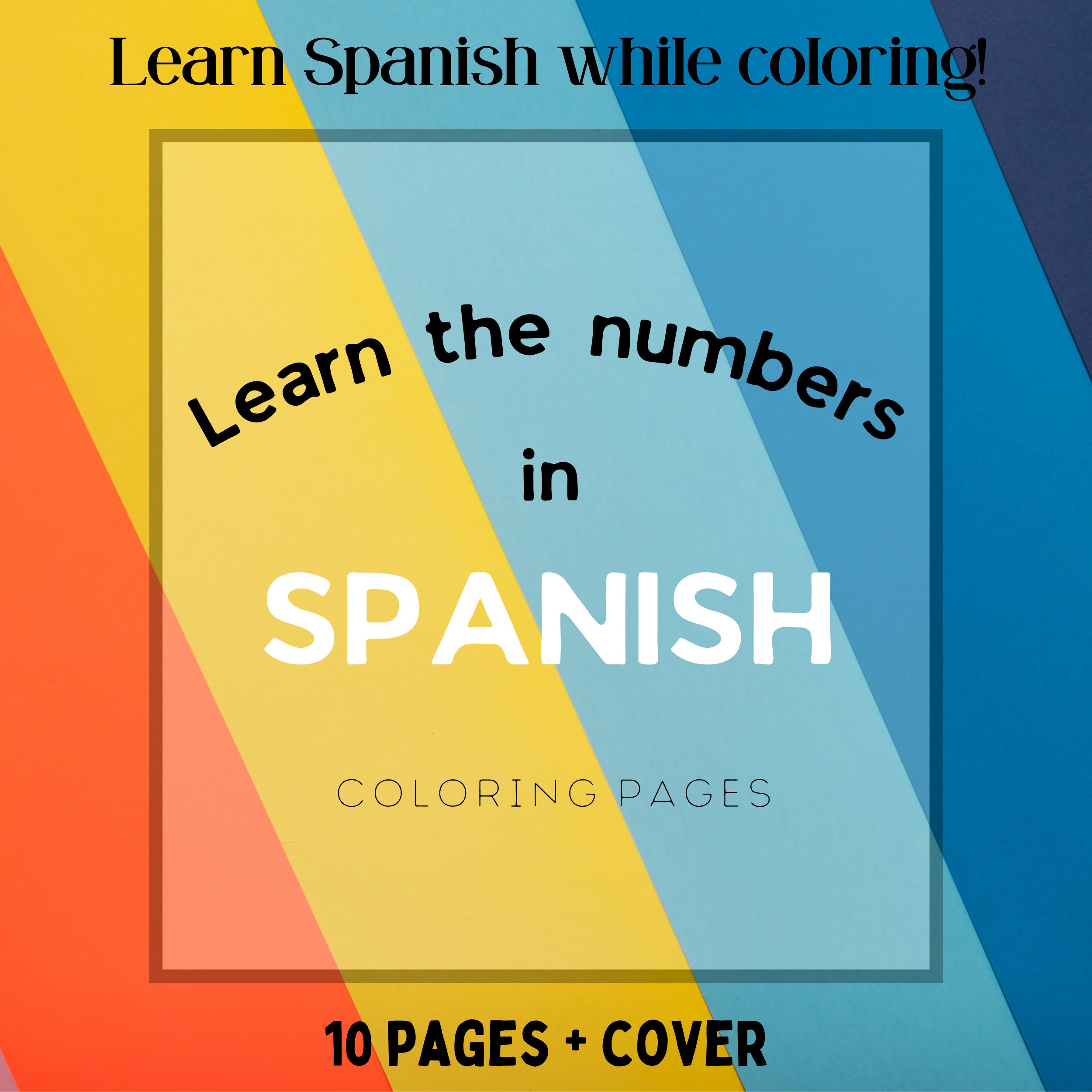 Colorear números del 1 al 10 / Aprende español coloreando / Archivo ...