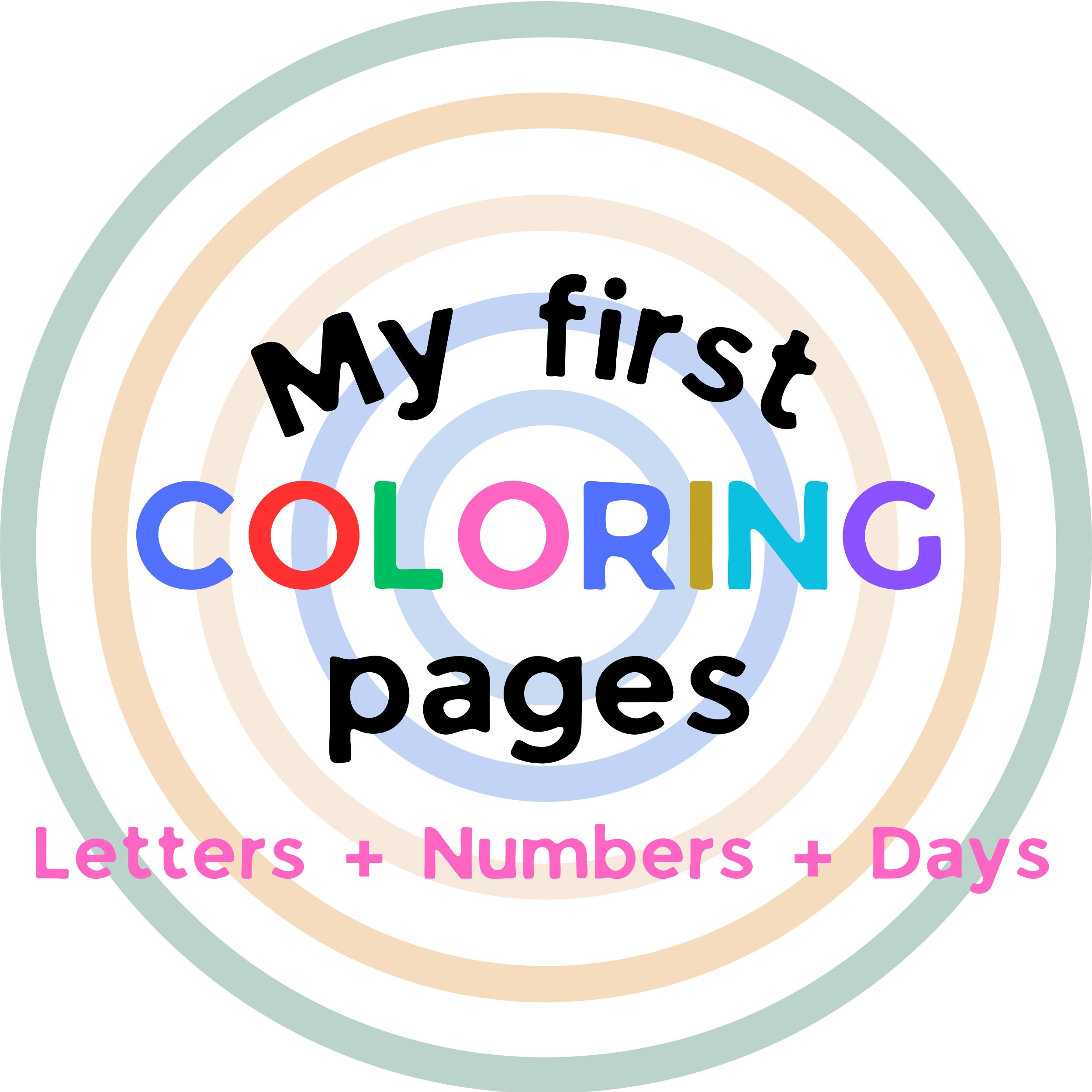 Summer Activities / Coloring Pages / Numbers, Letters and Days ...