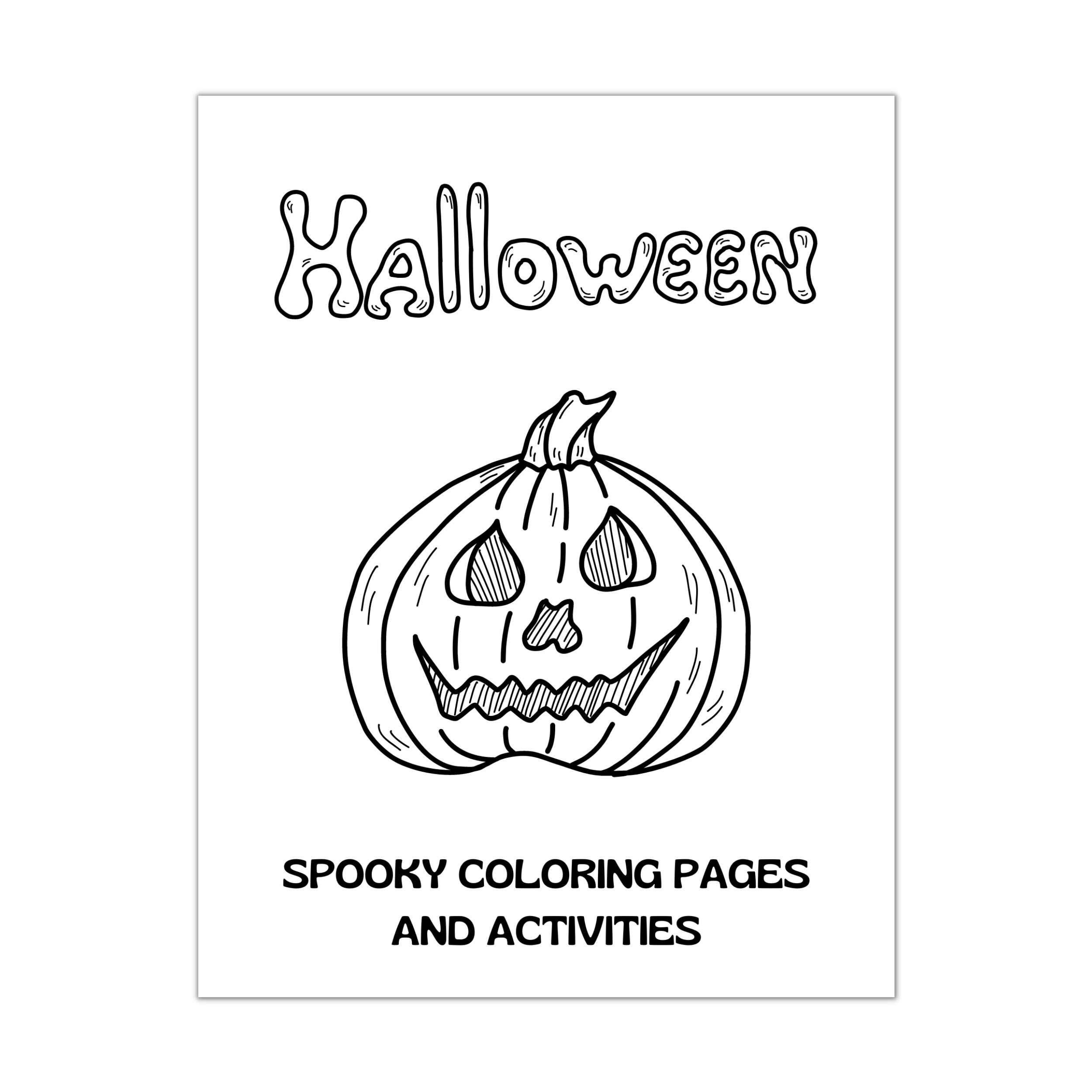 Halloween Activities & Coloring / Digital File. Printable. - Etsy