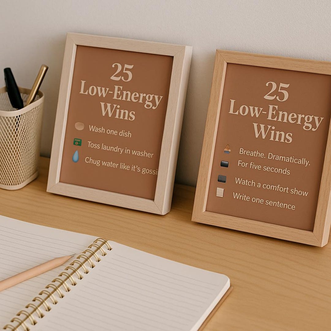 Funny Self-care Toolkit for Low Energy Days – Mental Health Printable ...
