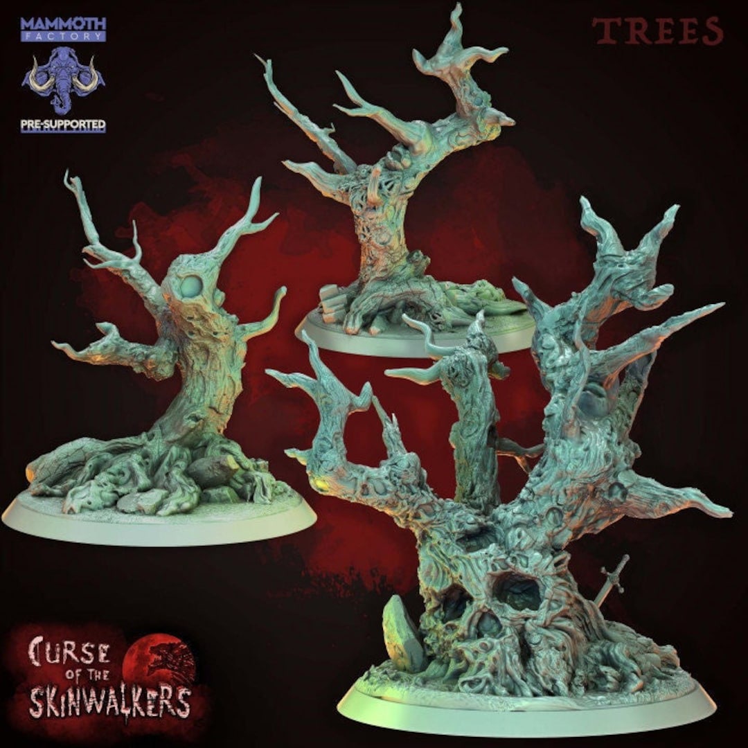 Gravewood and Thorngrove Cursed Trees and Yseult 3D Printed - Etsy