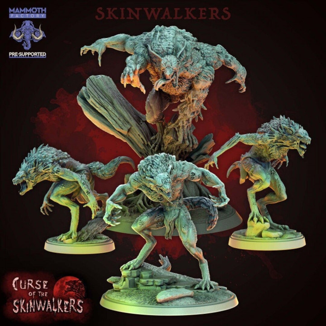Skinwalkers 3D Printed Mini Figures - Etsy