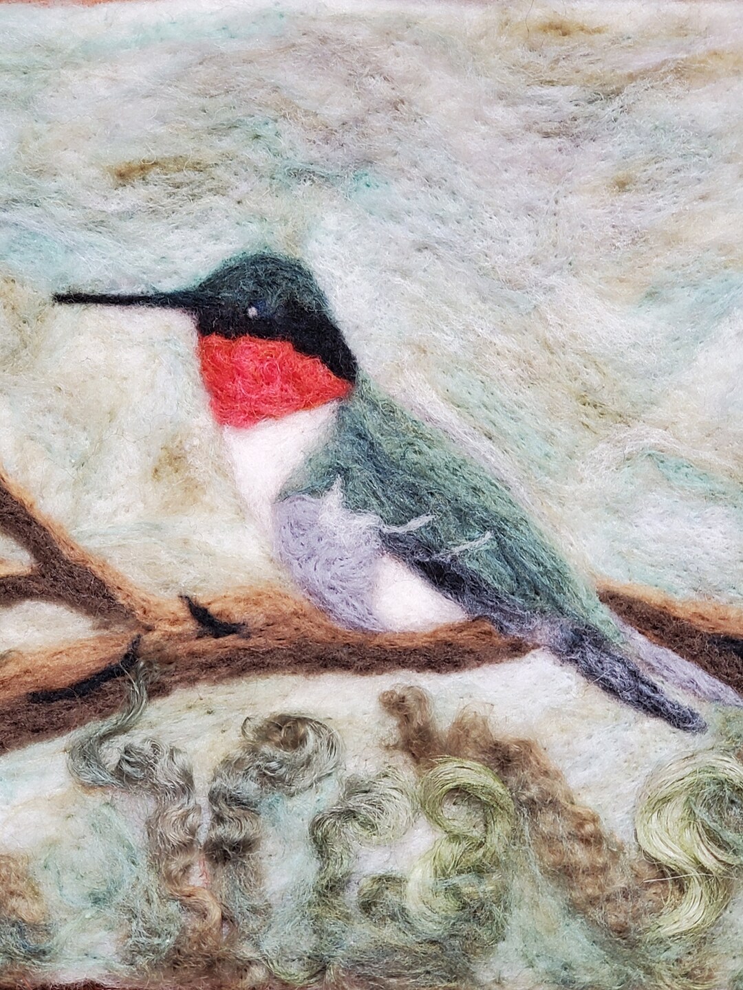 Needle Felted Hummingbird- One-of-a-kind - Etsy