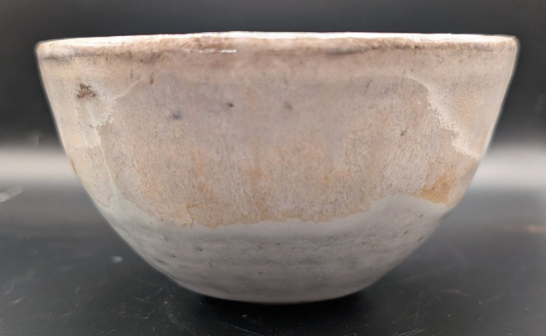 Handmade Ceramic Bowl With Cream and Pink Drippy Glaze Beautiful and ...