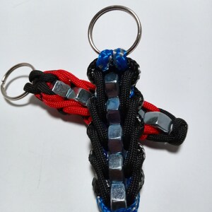 Customizable Keychain - Hex Nut Paracord Keychain - Paracord Keyring - Etsy