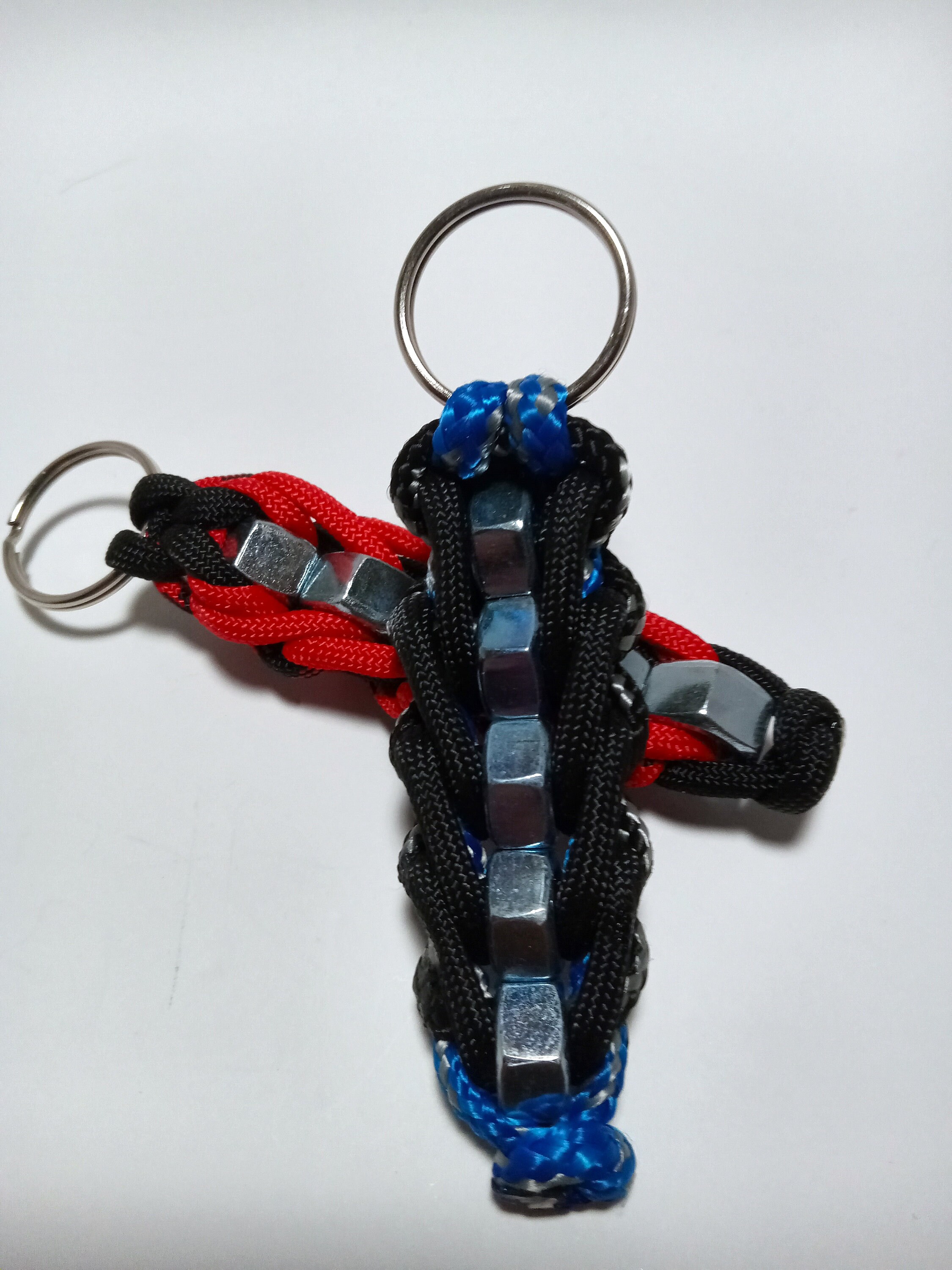 Customizable Keychain Hex Nut Paracord Keychain Paracord Keyring - Etsy