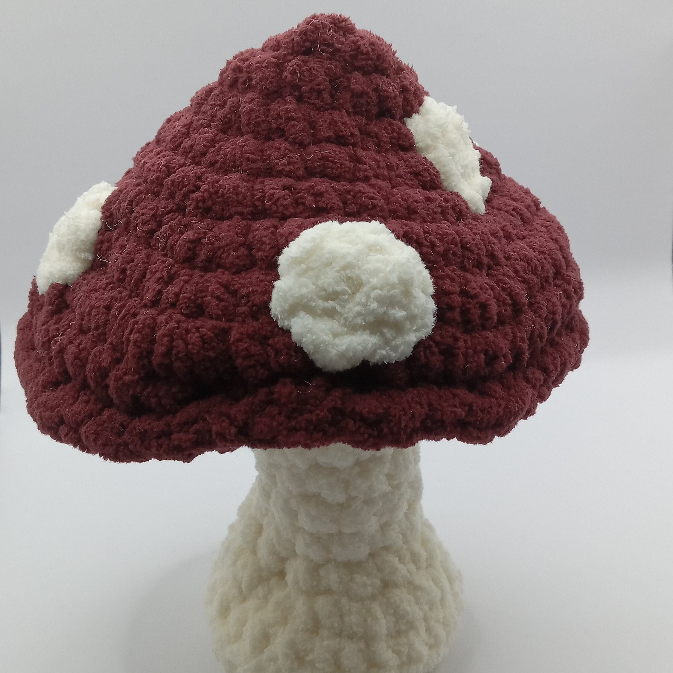 Big Crochet Mushroom Handmade Crochet Mushroom Art - Etsy