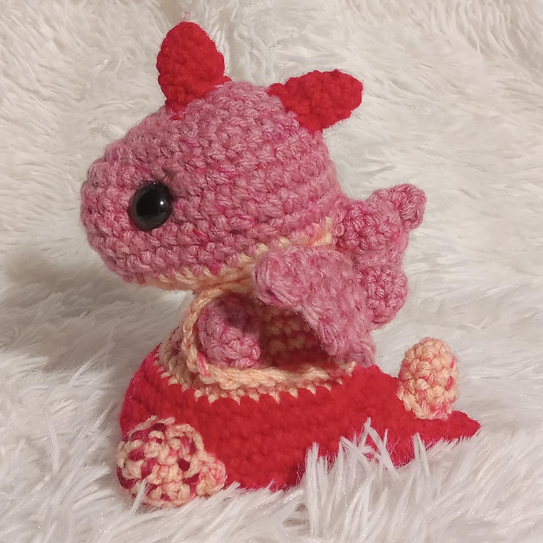 Pretty Pitaya the Crochet Dragon or Dinosaur With Removable Wings ...