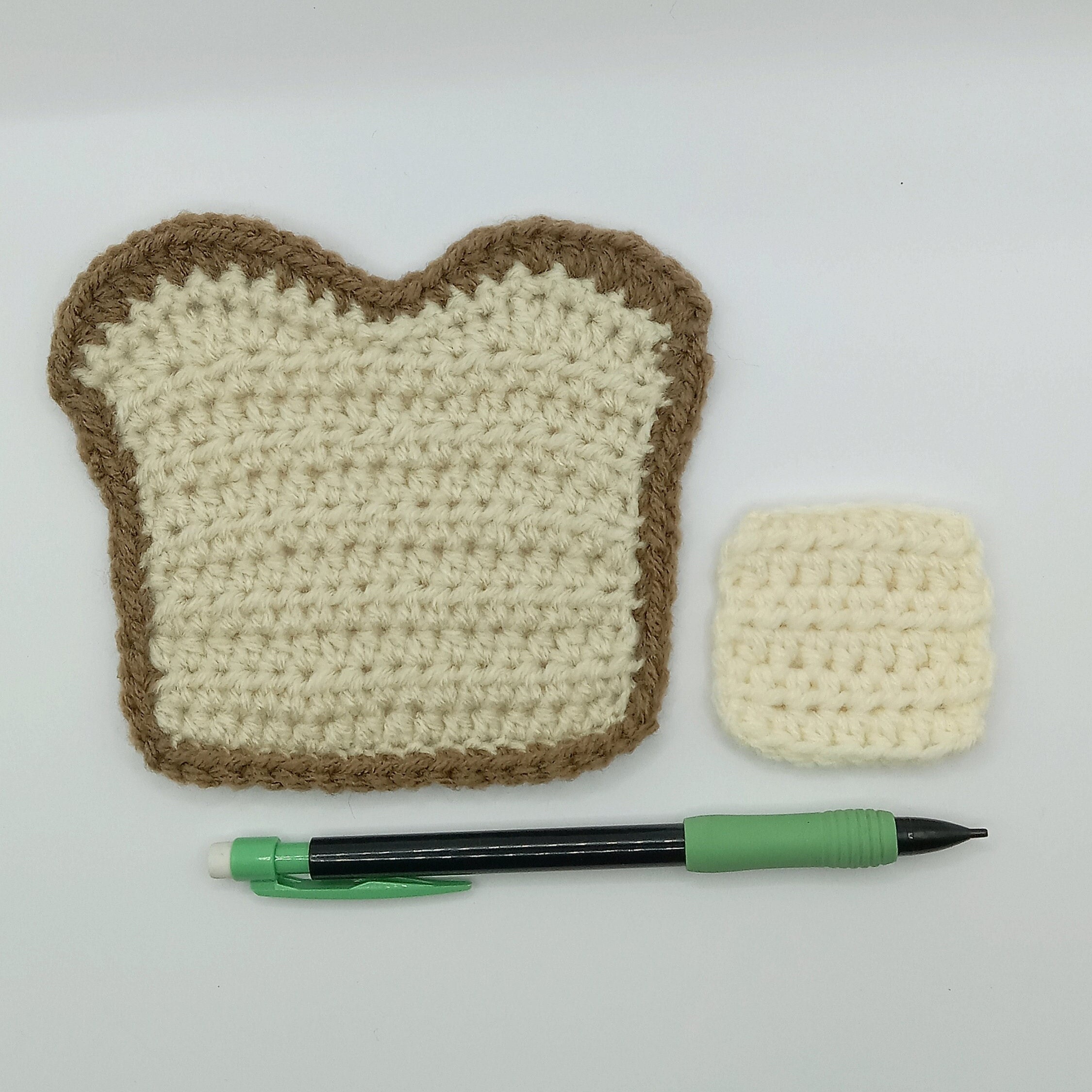 Crochet Toast, Jam, and Butter, Coaster Set Set of Eight Crochet ...