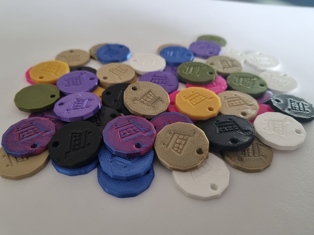 3D Printed Trolley Tokens X5 - Etsy UK