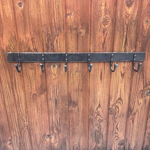 Hand Forged Rack, Blacksmith Made, Coat Hat Towel Rack - Etsy