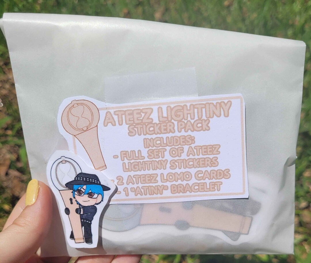 ATEEZ Lightiny Sticker Packs bouncy Version - Etsy