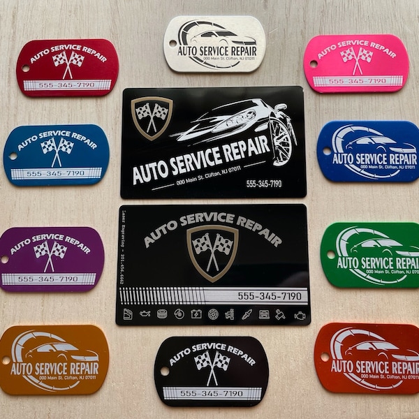 Auto Repair Business Cards - Etsy