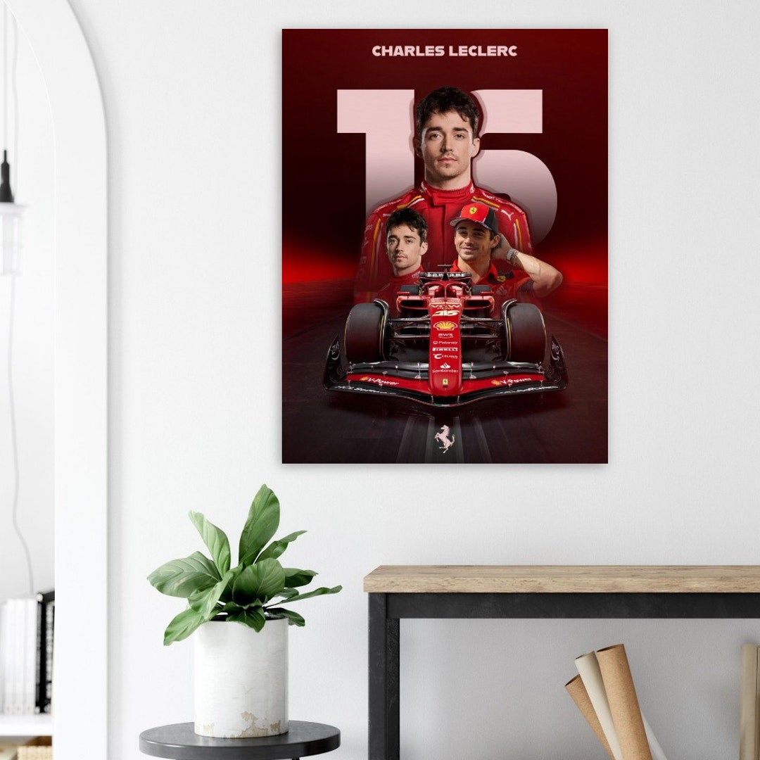 Charles Leclerc F1 PHYSICAL Poster Physical Print of Charles Leclerc ...