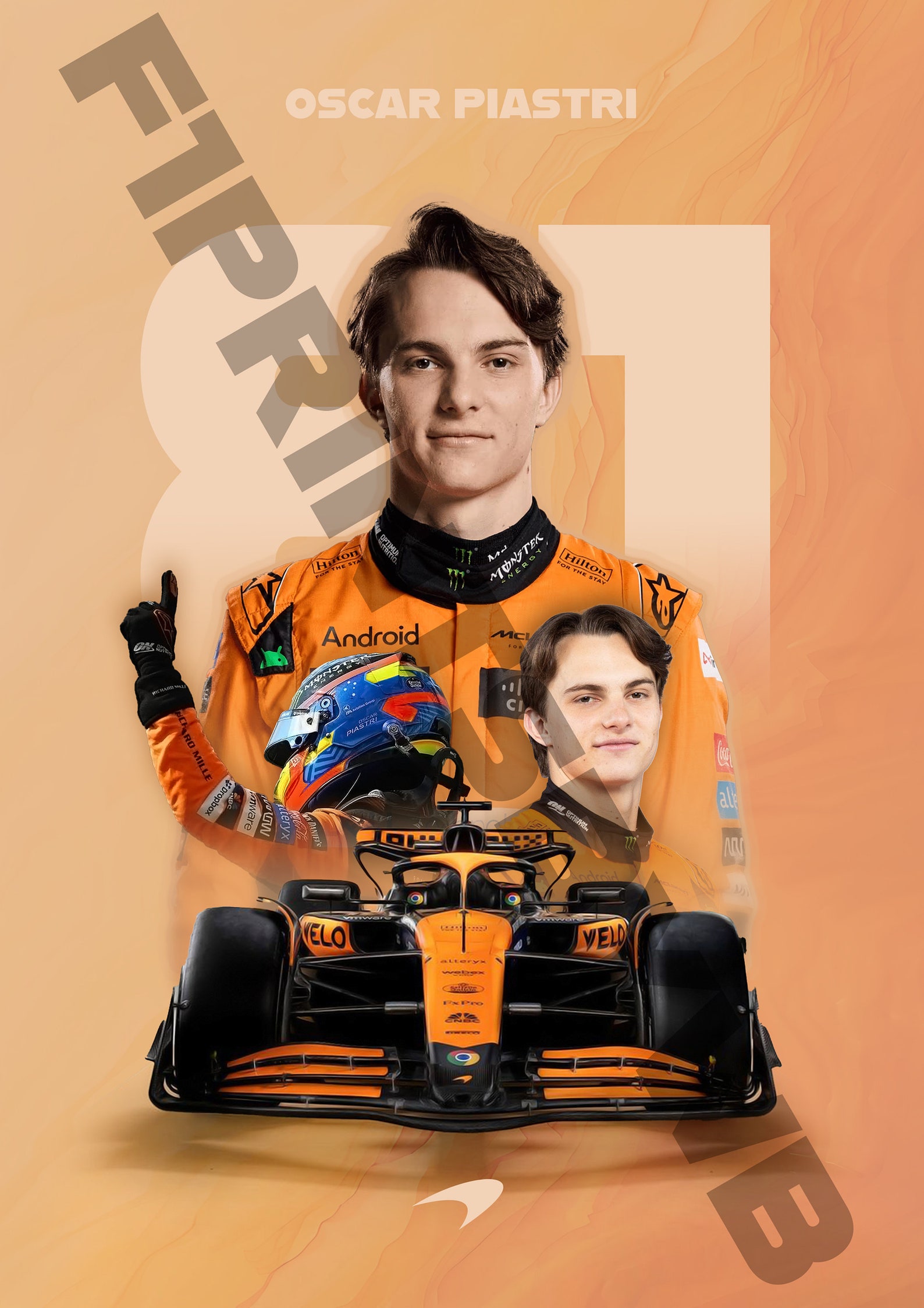 Oscar Piastri F1 Poster Print Downloadable Print of Oscar Piastri ...