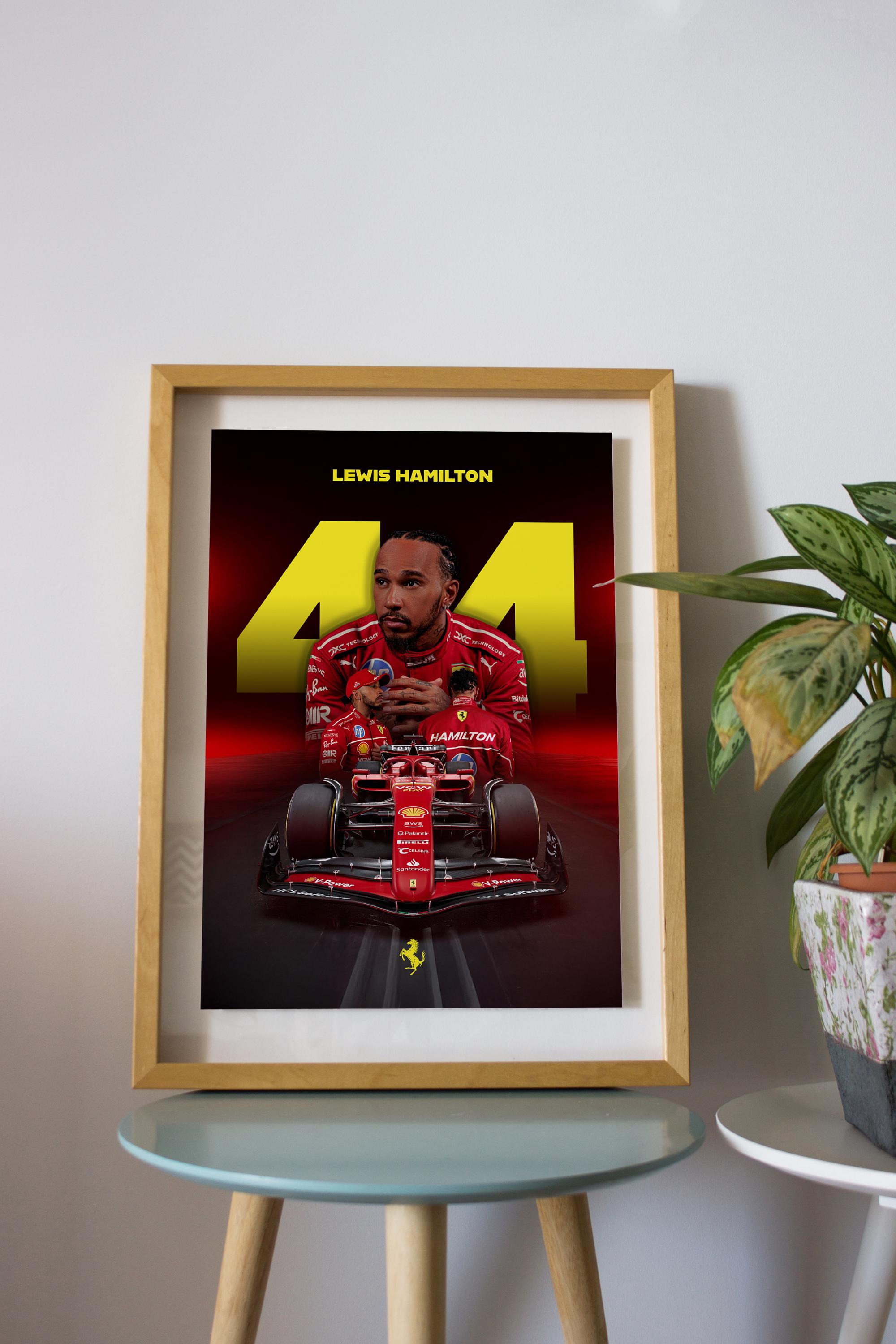 Lewis Hamilton 2025 F1 Poster Print (alternative Version ...