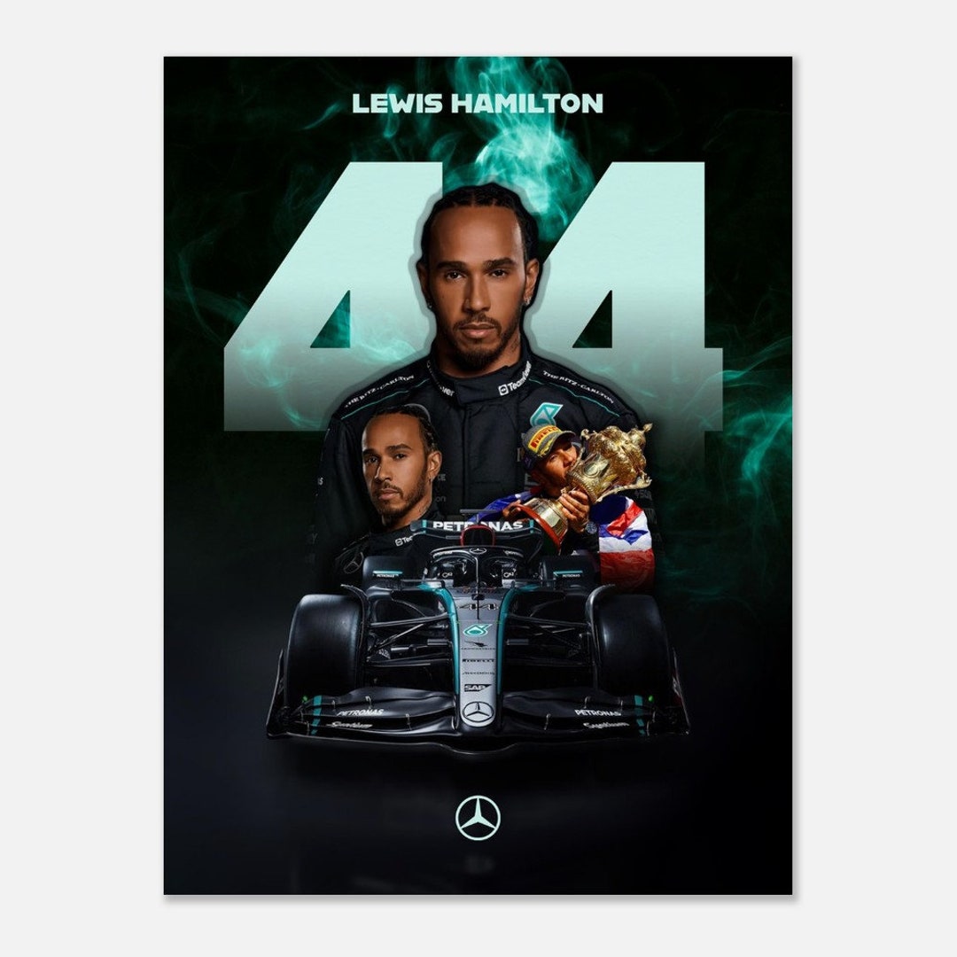 Lewis Hamilton F1 PHYSICAL Poster Physical Print of Lewis Hamilton ...