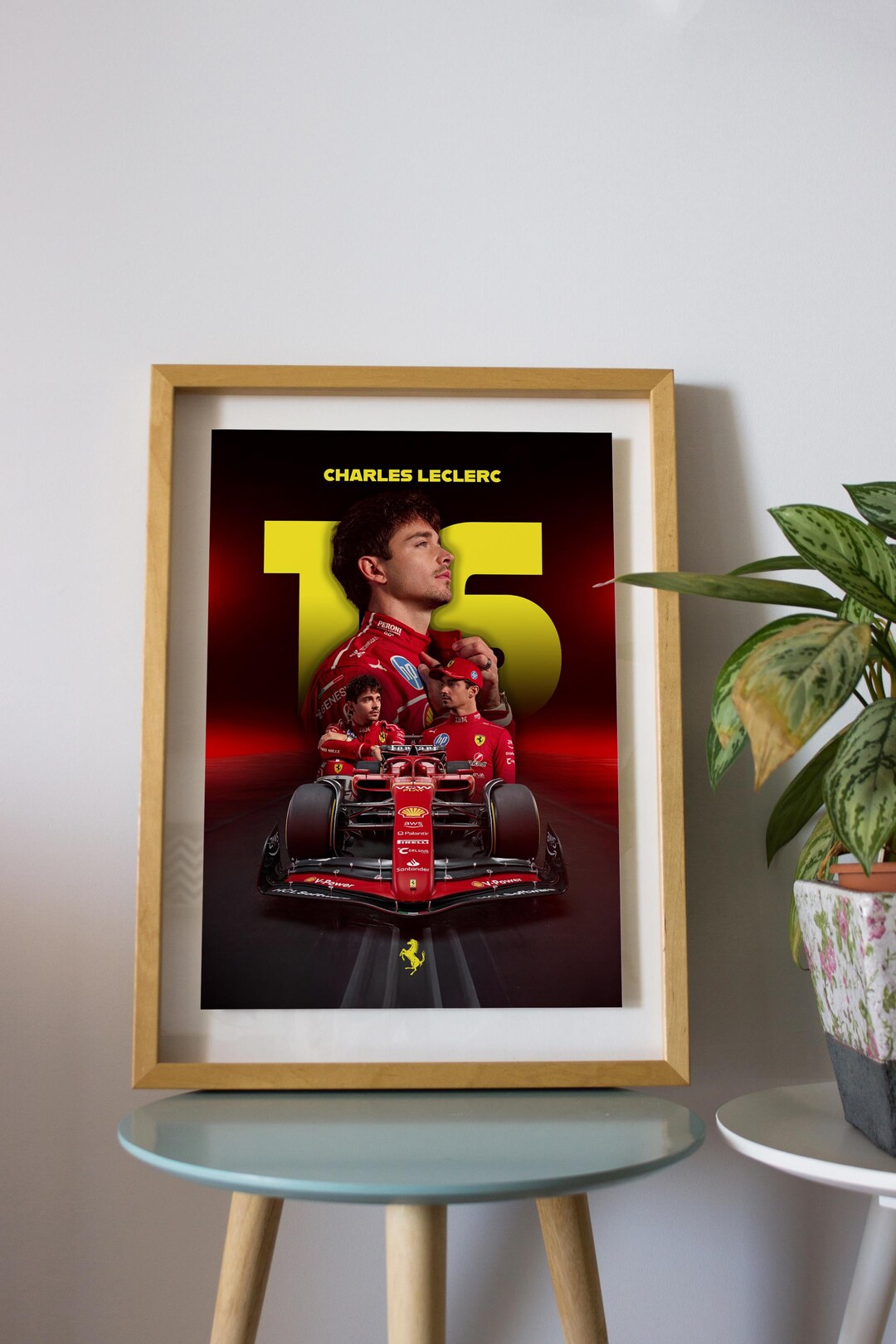 Charles Leclerc 2025 F1 Poster Print - Downloadable Print of Charles ...