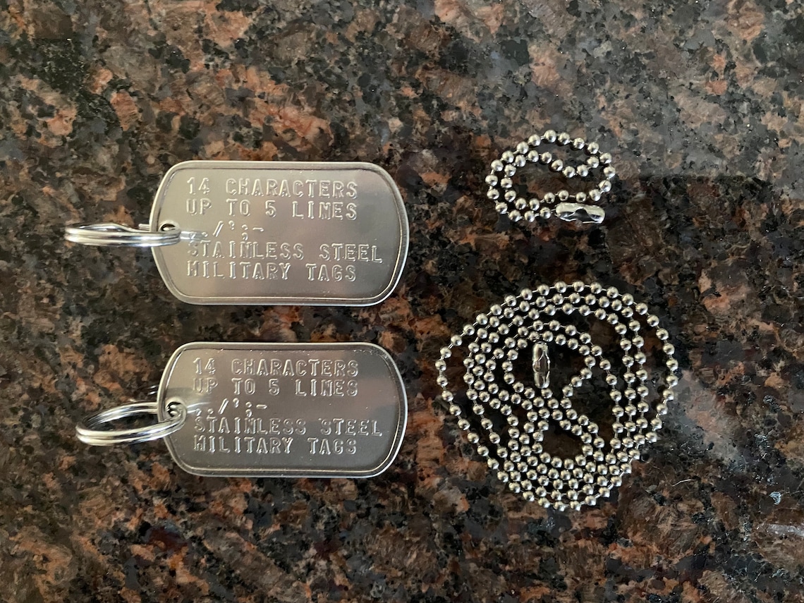 Military Dog Tags - Etsy