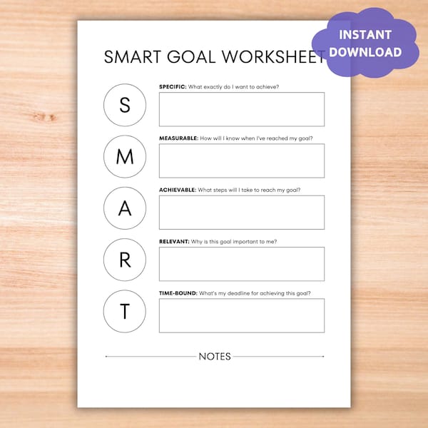 Student Goal Template - Etsy Finland