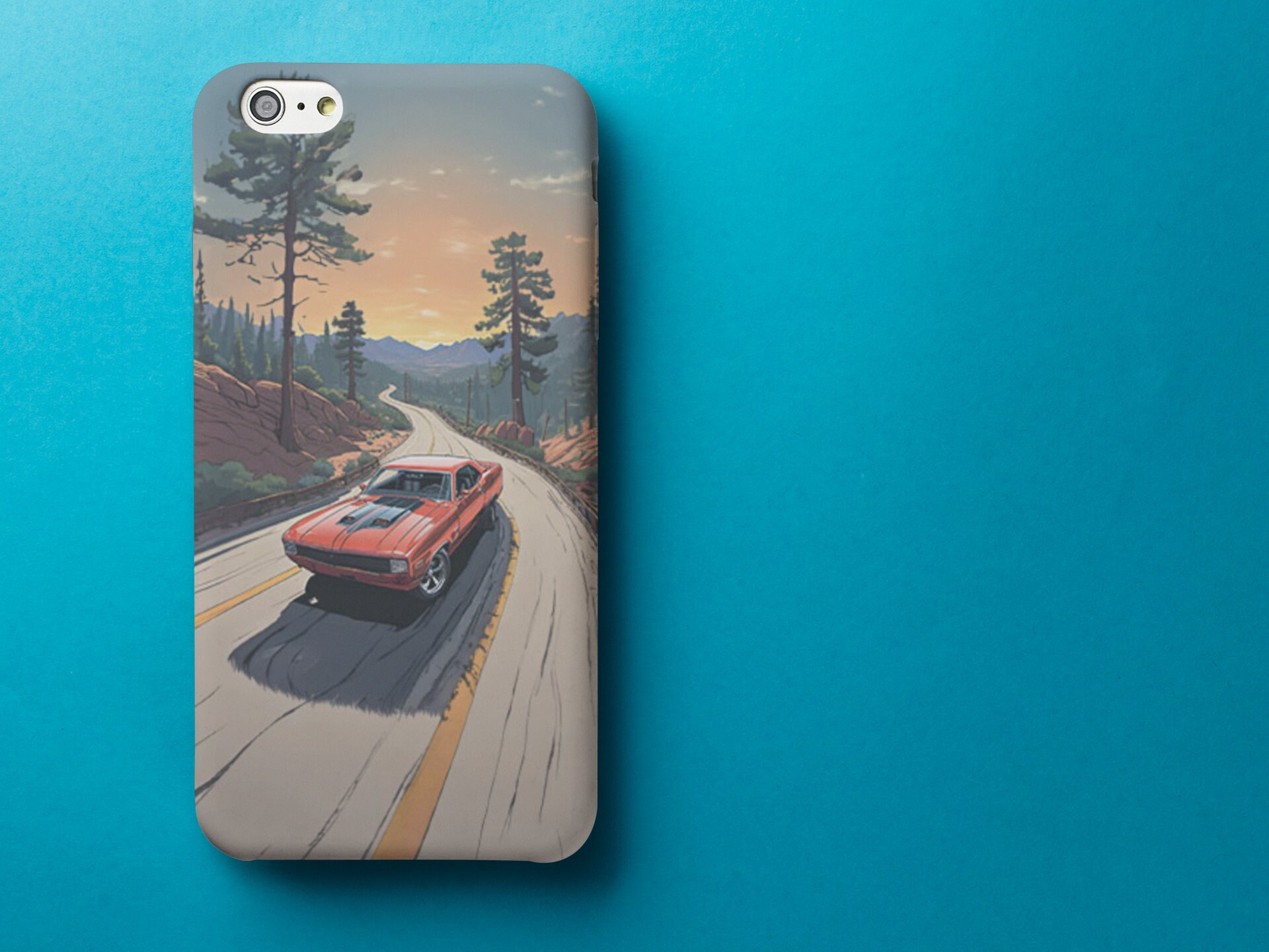 Retro Muscle Car Phone Case, iPhone Case, Samsung Case, Google Pixel ...