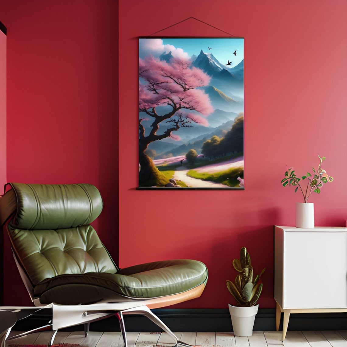 Cherry Blossom Poster, Wall Art Poster, Nature Poster, Aesthetically ...