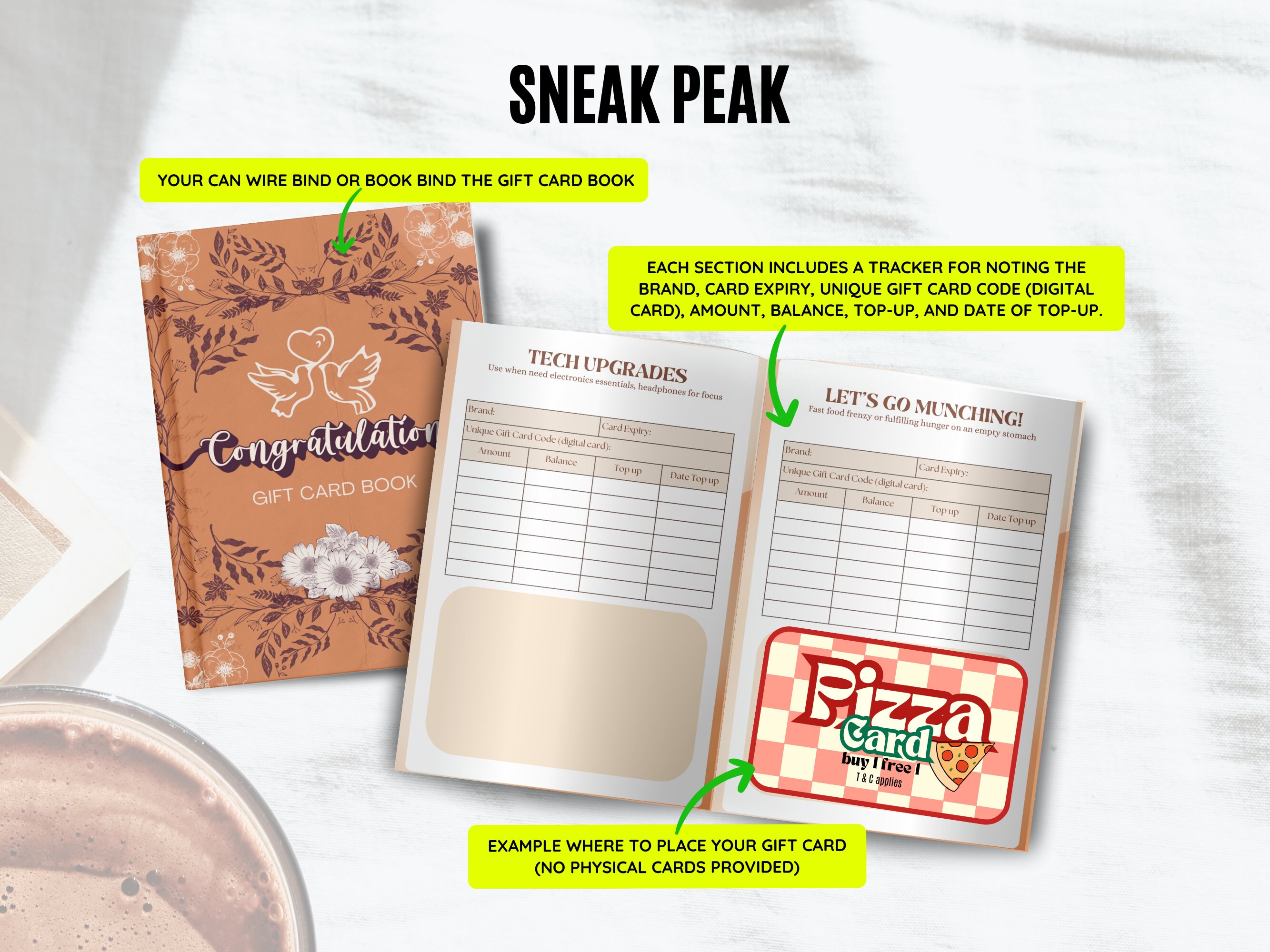 Printable Graduation Gift Card Book, Collegecare Package, Birthday ...