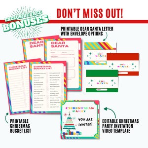 Editable Christmas Gift Coupon Custom Xmas Digital Voucher Template ...