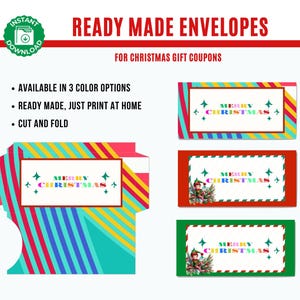 Editable Christmas Gift Coupon Custom Xmas Digital Voucher Template ...