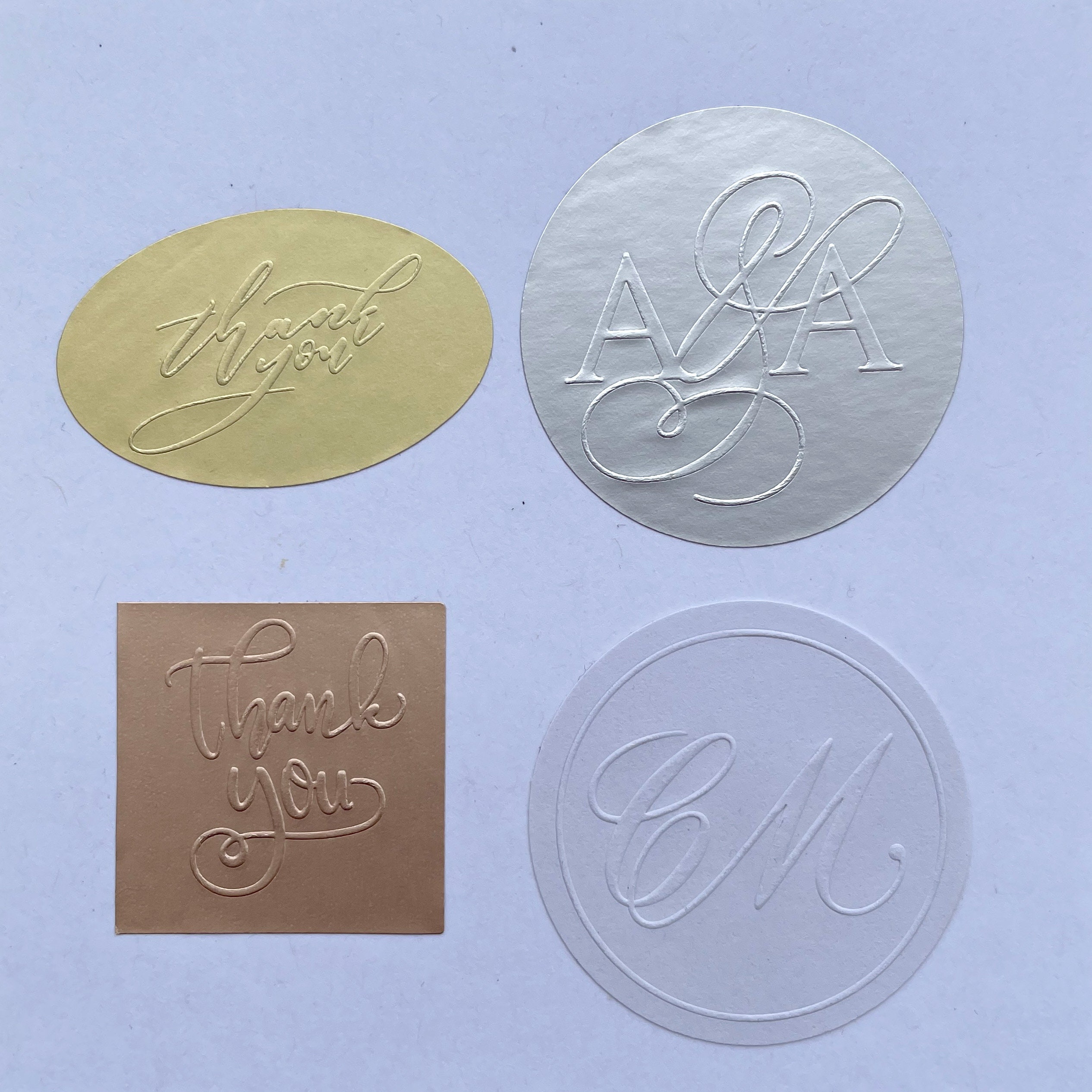 Custom Made Gold Embossed Raised Sticker/label, Embossing Seal Stickers ...
