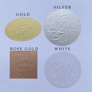 Custom Made Silver Embossed Raised Sticker/label, Embossing Seal ...