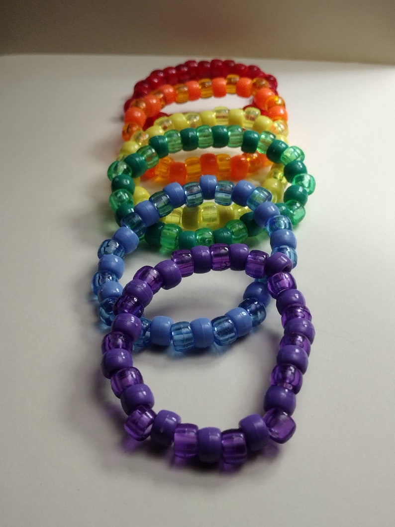 Rainbow Kandi Bracelets - Etsy