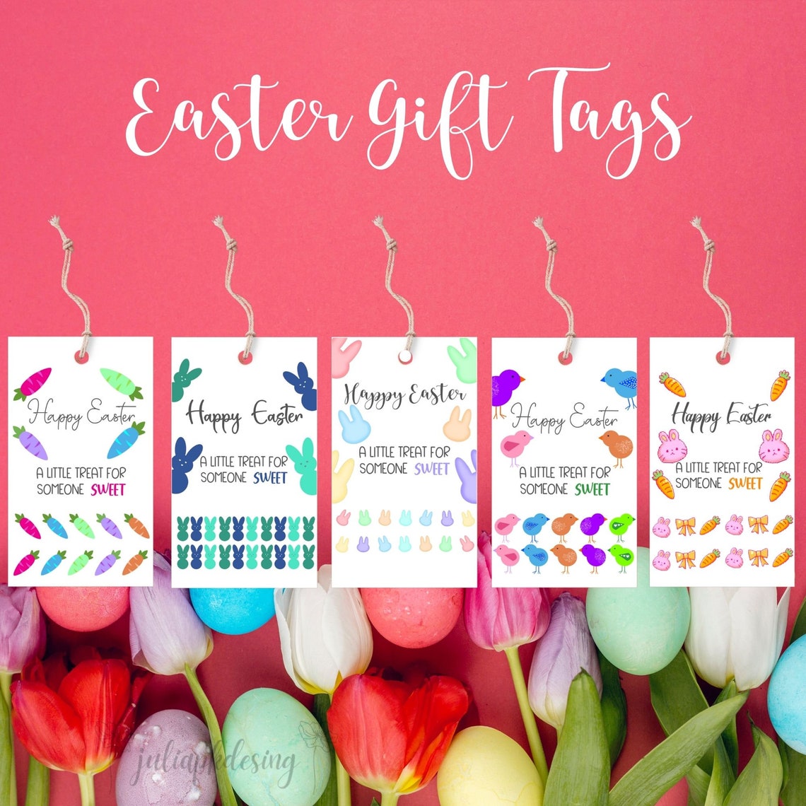 Easter Bundle Coupon Gift Tags, Printable Editable and Not Editable. - Etsy
